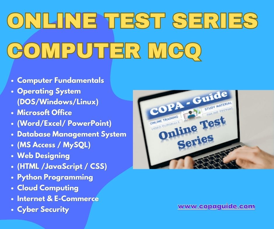 ITI COPA Computer MCQ Online Test ITI COPA Computer MCQ Online Test